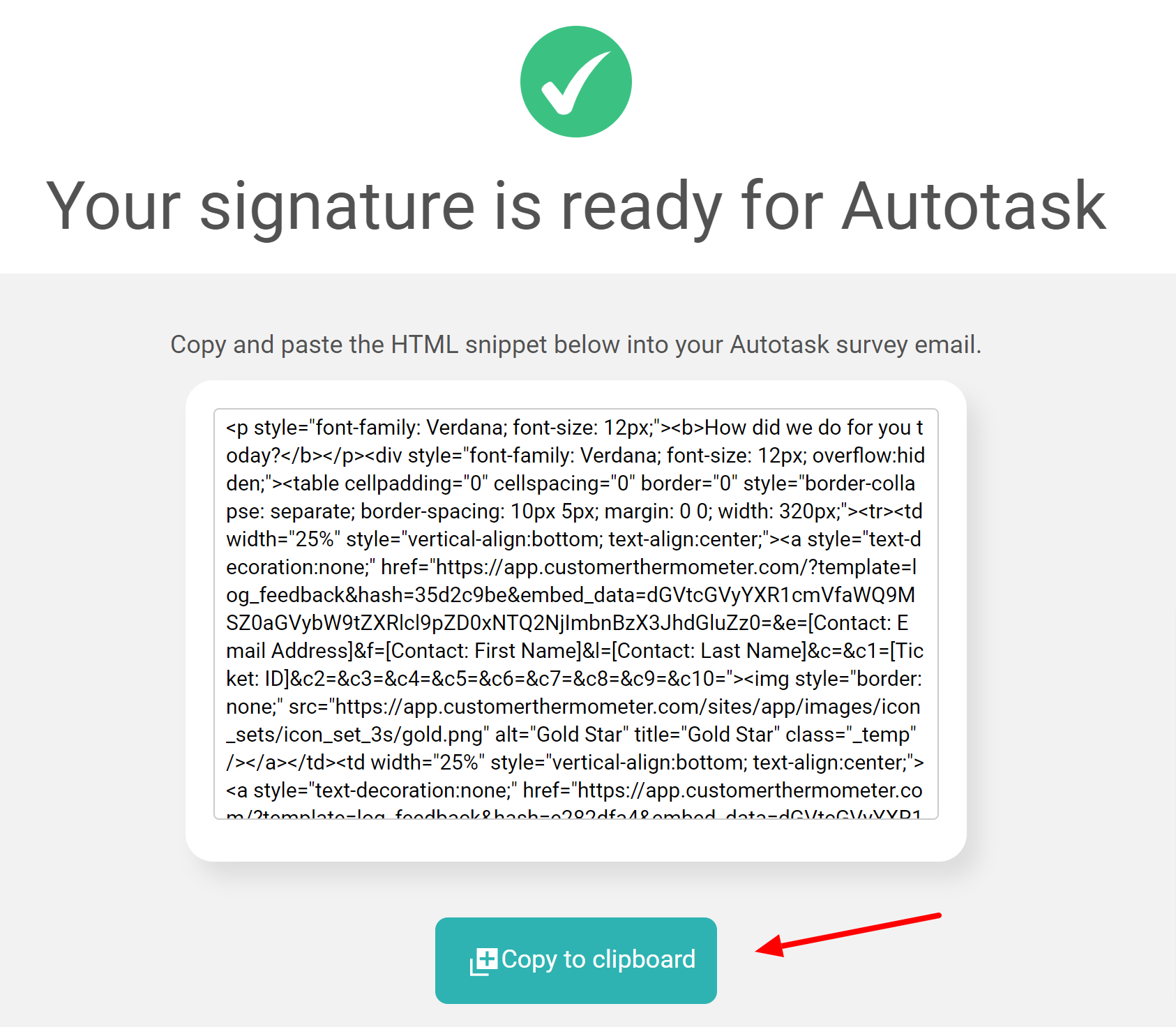 Setting up an Autotask Thermometer